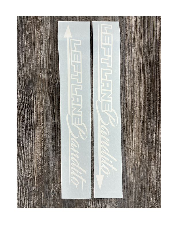 Window stickers - Left Lane Bandito Hvid