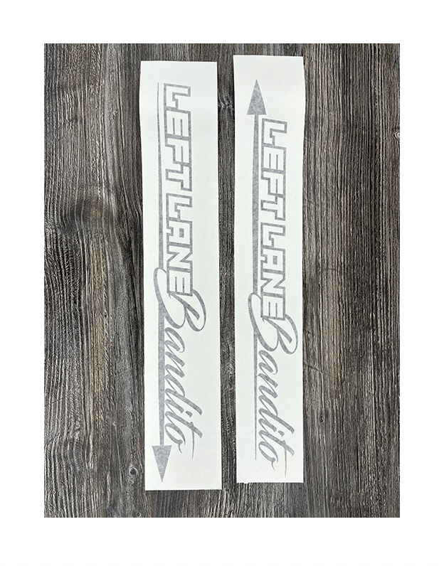 Window Sticker - Left lane bandito Sort