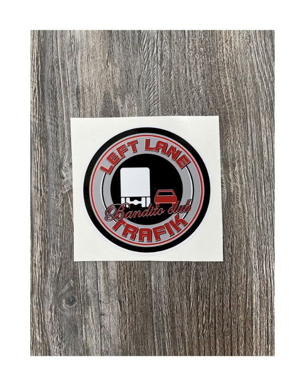Stickers - Left lane trafic